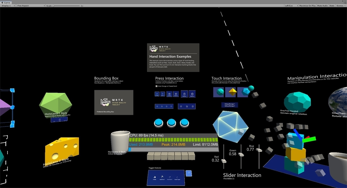 [B!] MRTK v2を使ってUnityEditor内でのシミュレーション機能を操作する - MRが楽しい