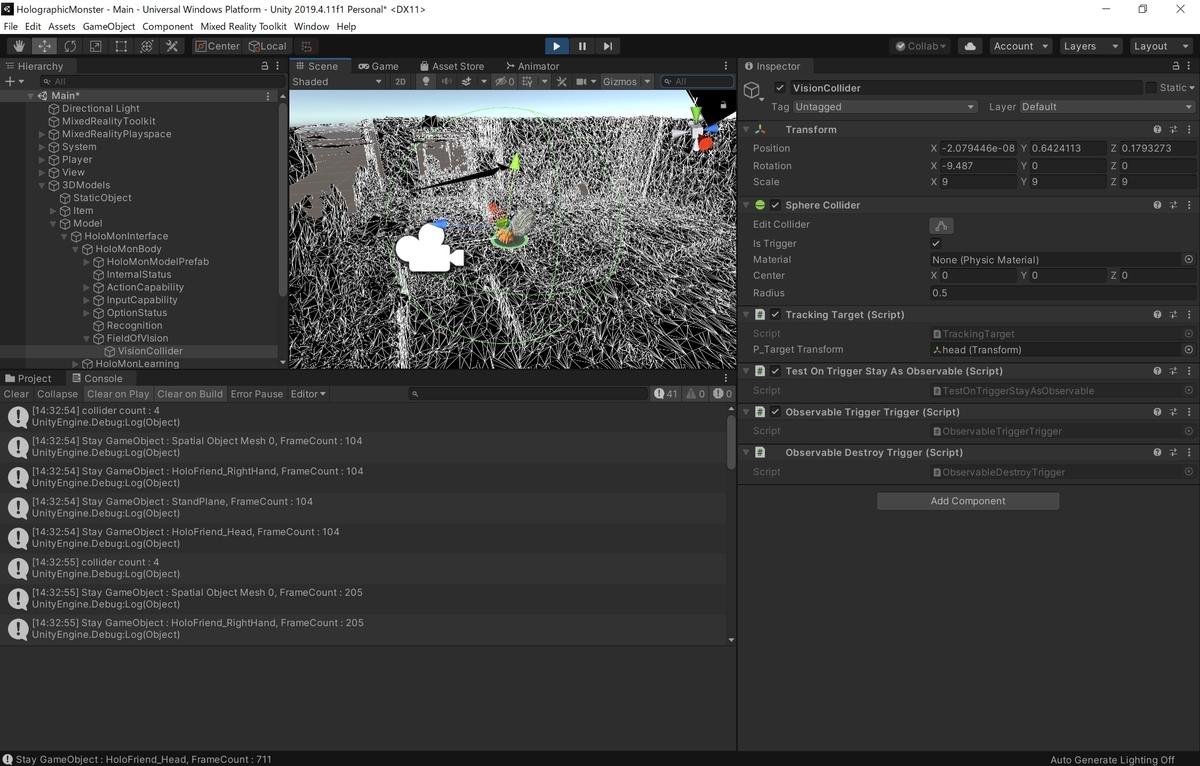 UniRxを使って一定フレーム毎に同一フレームで発生したUnityのイベントをまとめて処理する - MRが楽しい
