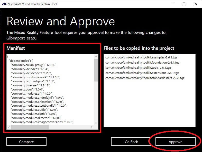 Mixed Reality Feature Toolを使ってUnityプロジェクトにMRTKをインポートする - MRが楽しい