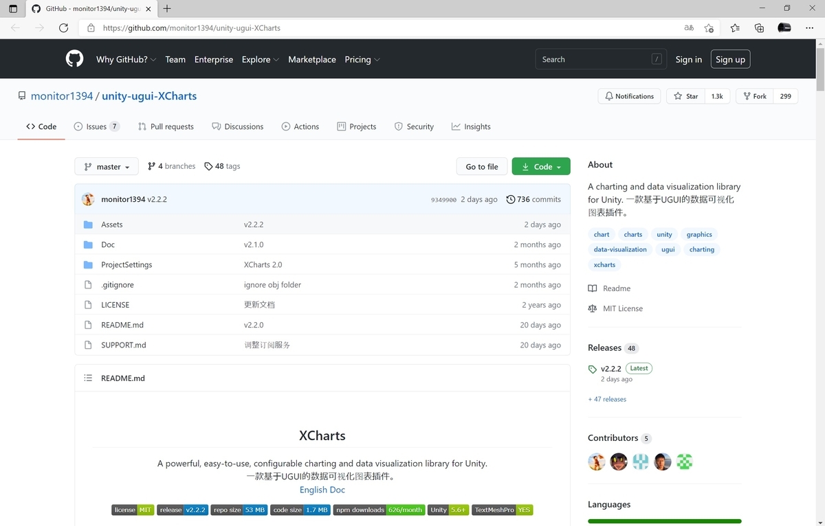 Unityで動的にグラフを作成するunity-ugui-XChartsを試す - MRが楽しい