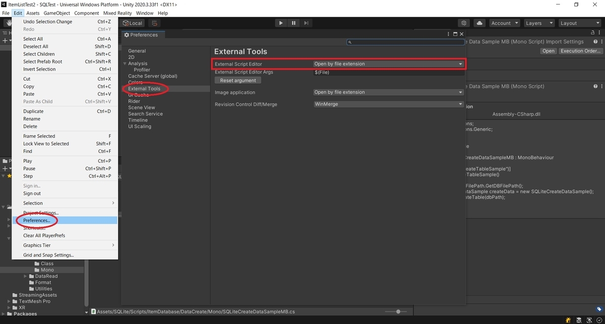 UnityでVisualStudioのソリューションが正しく読み込まれなくなった場合の対処 - MRが楽しい