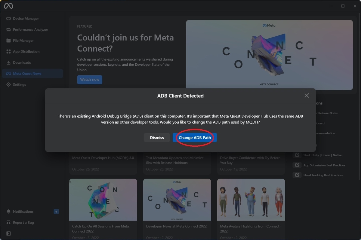 Oculus Developer Hub の環境構築手順 - MRが楽しい