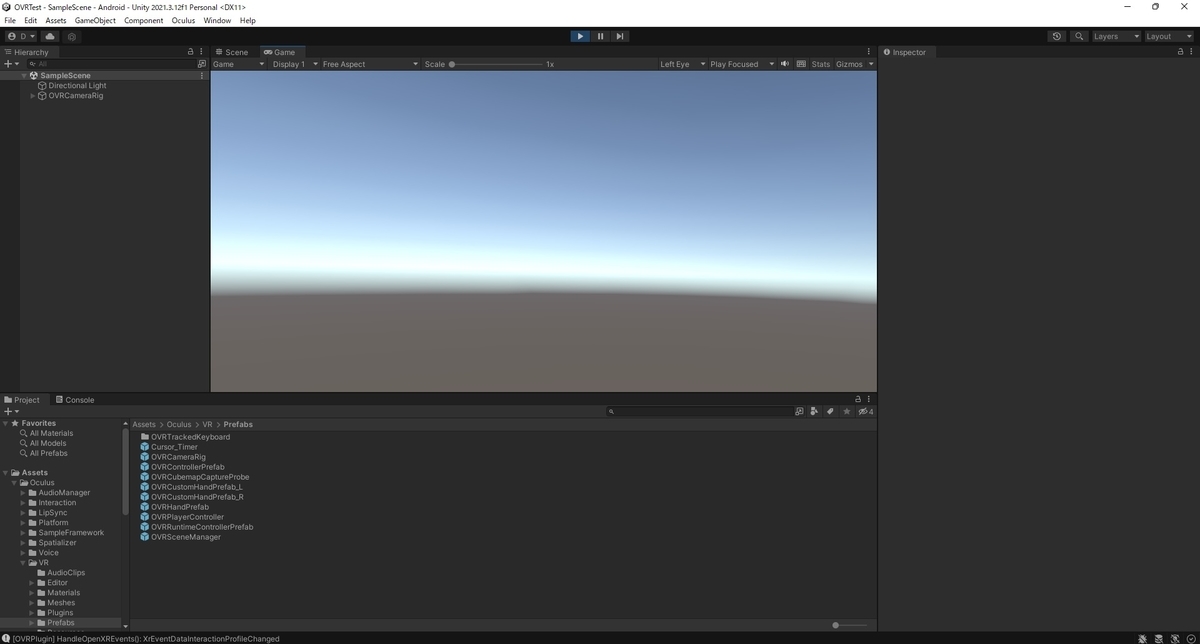 UnityでMetaQuestProアプリを作成する(OculusLinkを使ってUnityEditor上でテストする) - MRが楽しい