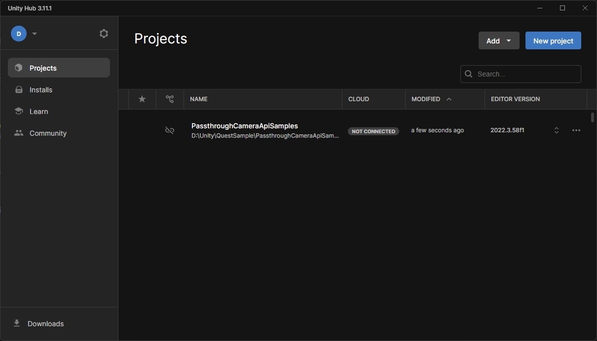 Unity-PassthroughCameraAPISamplesを使ってQuest3でカメラアクセスを試す - MRが楽しい