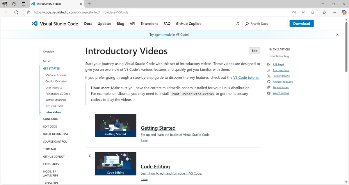 VisualStudioCodeから外部サイトのマニュアルやショートカット一覧を確認する - MRが楽しい