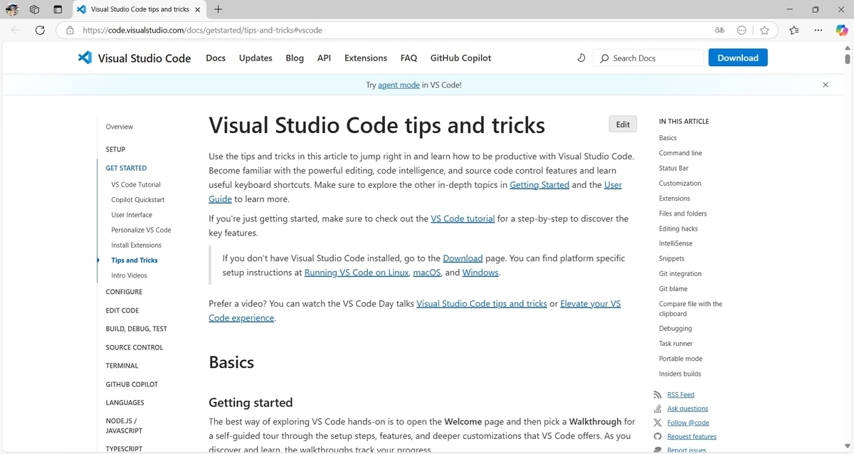 VisualStudioCodeから外部サイトのマニュアルやショートカット一覧を確認する - MRが楽しい
