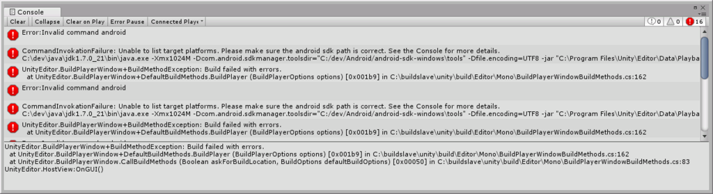 Unity Unable to list target platforms - 社内se × プログラマ × ビッグデータ