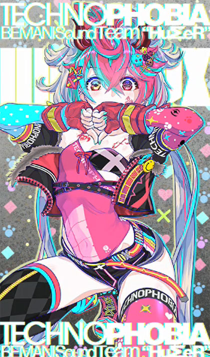 【IIDX】TECHNOPHOBIA[レーンカバー＆グラフエリア] - PASHA PASHA PARADISE