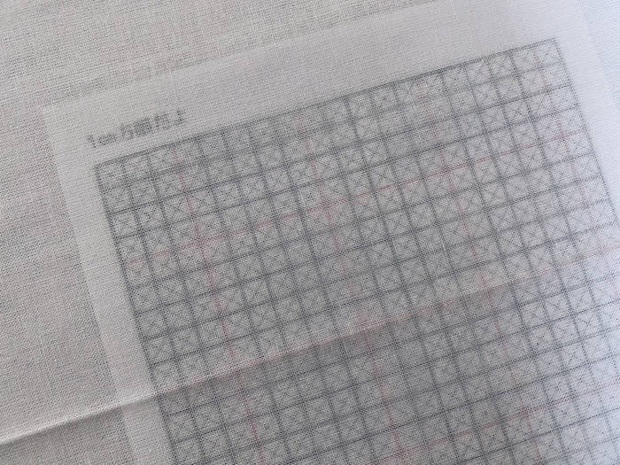 さらしに刺し子図案を描いてみた - atelier Bochi.