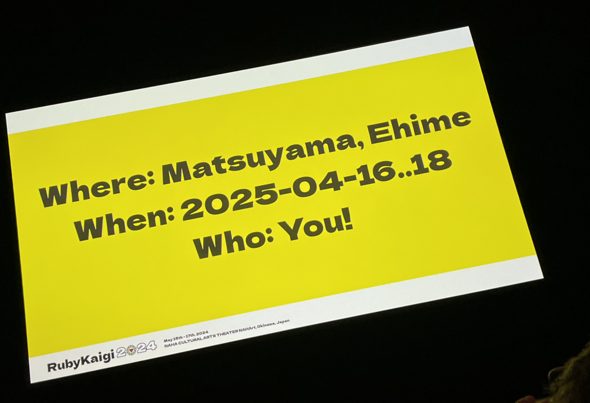 RubyKaigi2024 速報記 Day3 - BOOK☆WALKER inside