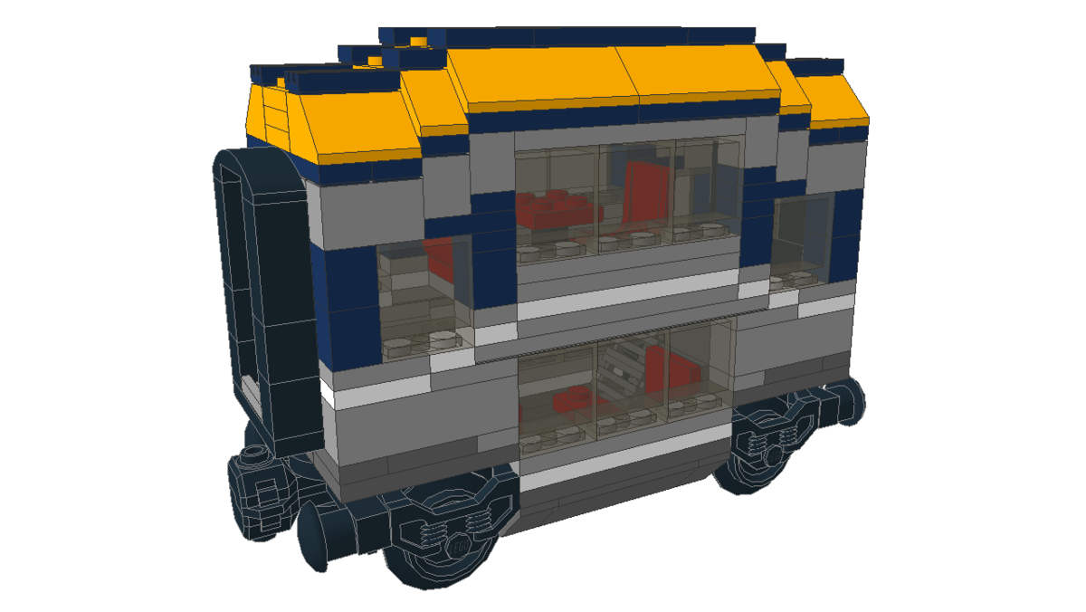 Double-decker passenger car / 2階建て客車 - brickbook