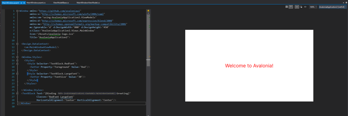 avaloniaを試してみてる今日このごろ。その1。 - atelier:mitsuba