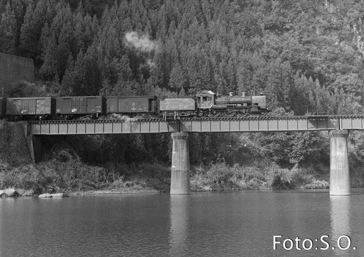 久大本線 玖珠川渓谷のD60と8620 - 転轍器