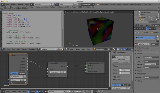 BlenderでOSLを使ってみる一歩一歩 - Pentanium Blog?