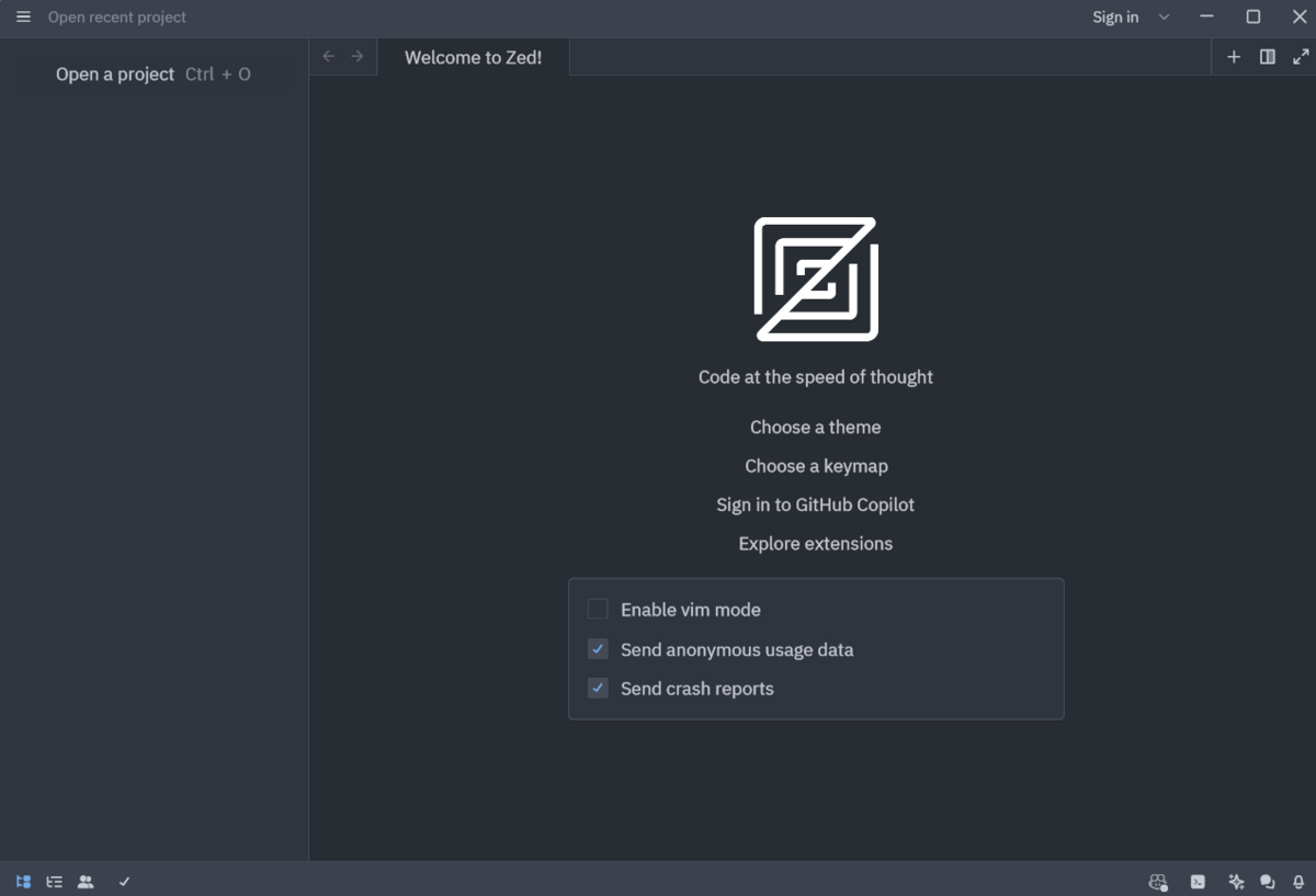 【エディタ】WindowsでもZedを使いたい - habit