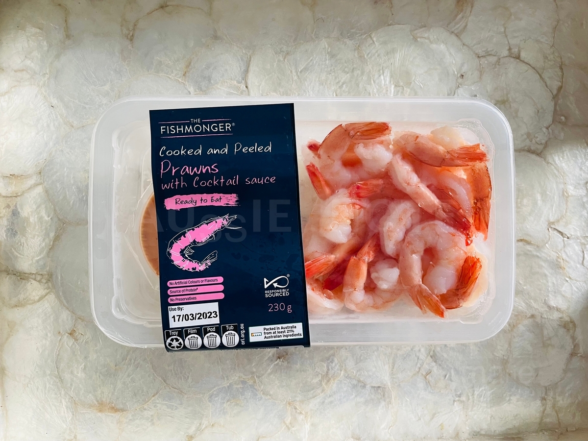 保存料不使用! The FISHMONGERはカクテルソース付きの便利なエビ【ALDI】 - ᴬᵘˢˢⁱᵉ ᴺᵒᵗᵉ - オーストラリア在住 ...