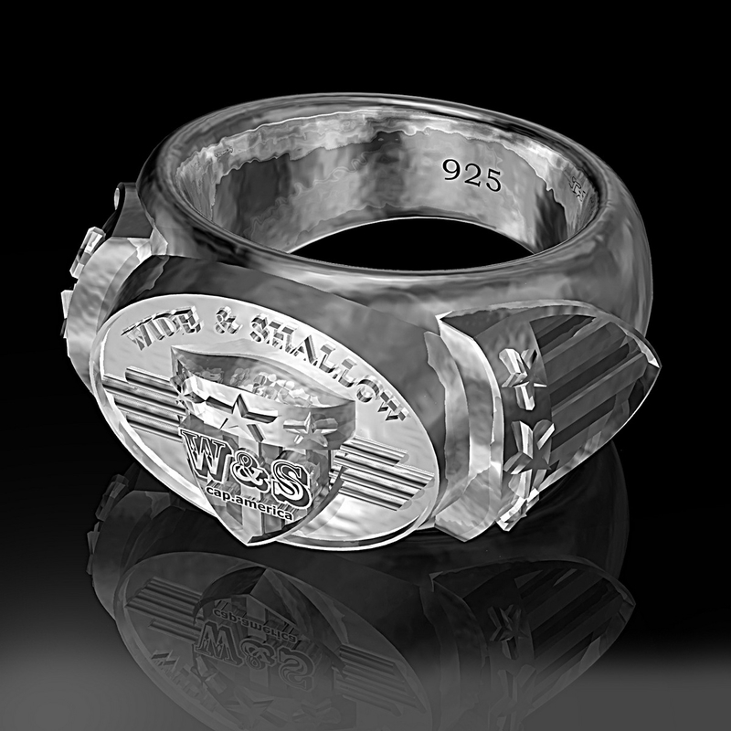 W&S SILVER RING - WIDE & SHALLOW