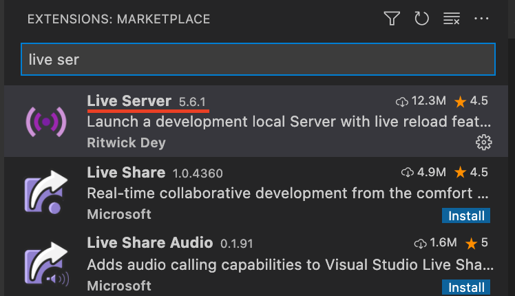 【Visual Studio Code】拡張機能「Live Server」でHTMLをプレビューする - fake_coder2's tech blog