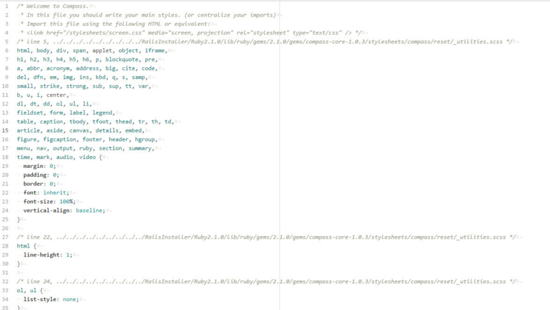 Compass（Reset CSS、compassモジュール、CSS3モジュール） - はしくれエンジニアもどきのメモ