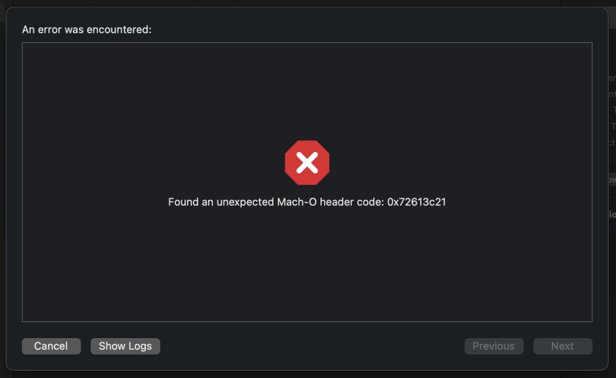 Carthageで作成したxcframeworkを追加した後archiveのvalidationでエラーになる - CatHand Blog