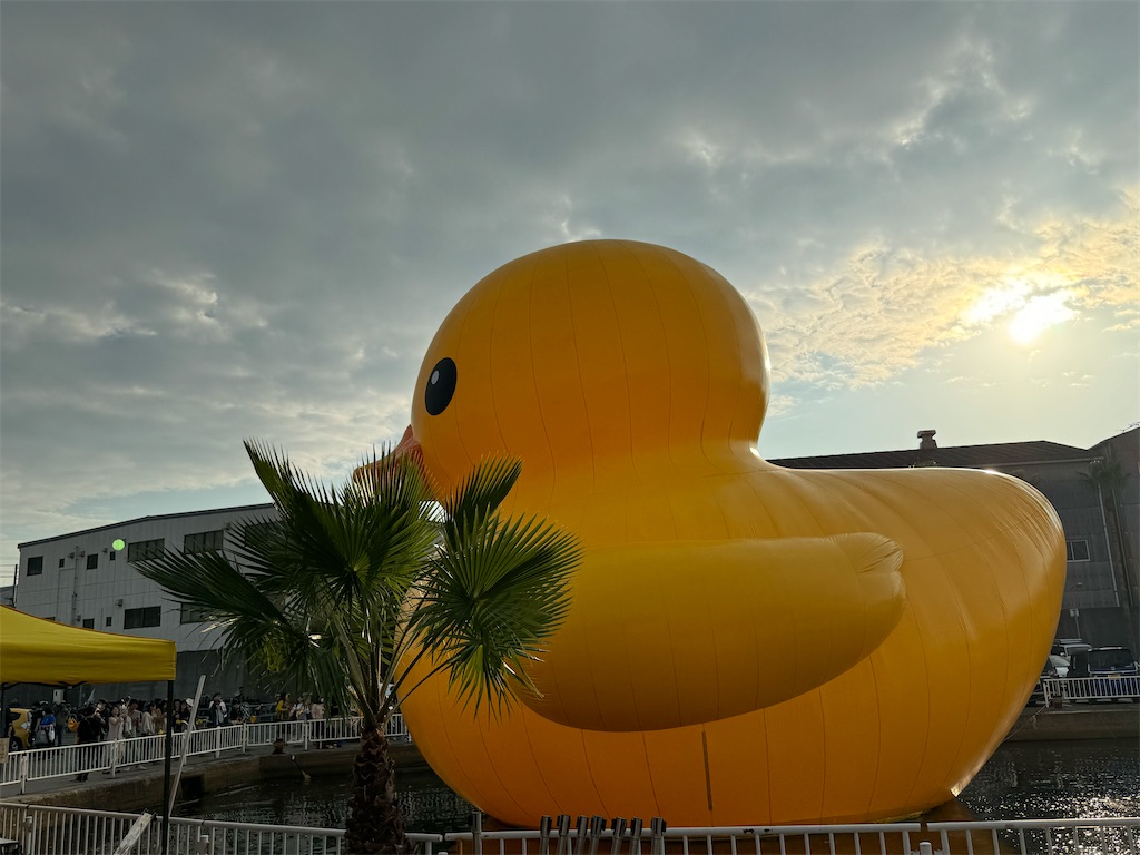 【大阪】北加賀屋に巨大アヒル出没。「すみのえアート・ビート2023」で街中がアヒルを盛り上げていた とりめも