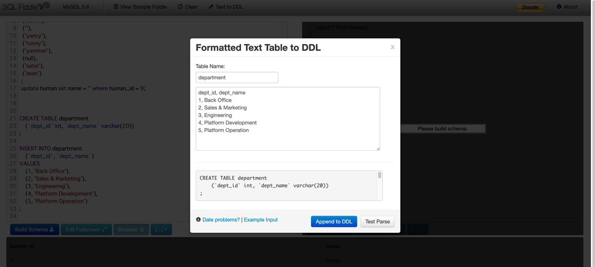 今すぐ使えるオンラインSQL実行環境3つ - Mirai Translate TECH BLOG