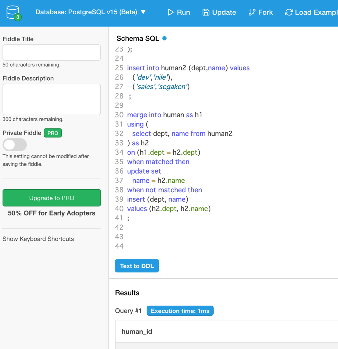 今すぐ使えるオンラインSQL実行環境3つ - Mirai Translate TECH BLOG