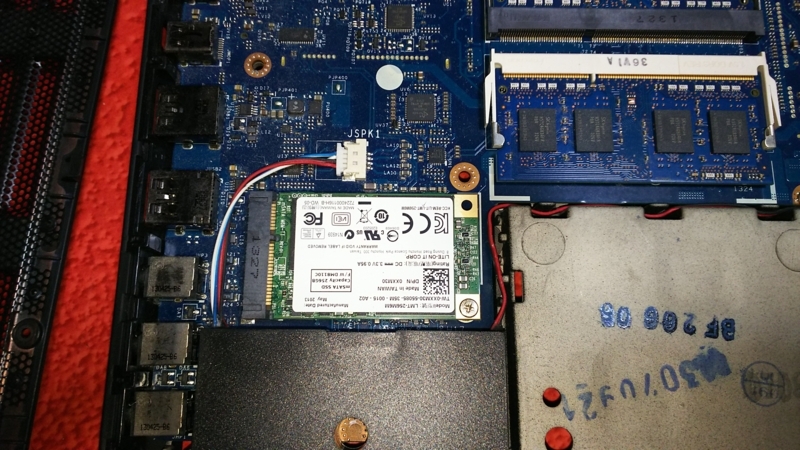Alienware 17 (R1) のストレージ交換記録 (mSATA SSD交換編) - chikuchikugonzalezの雑記帳