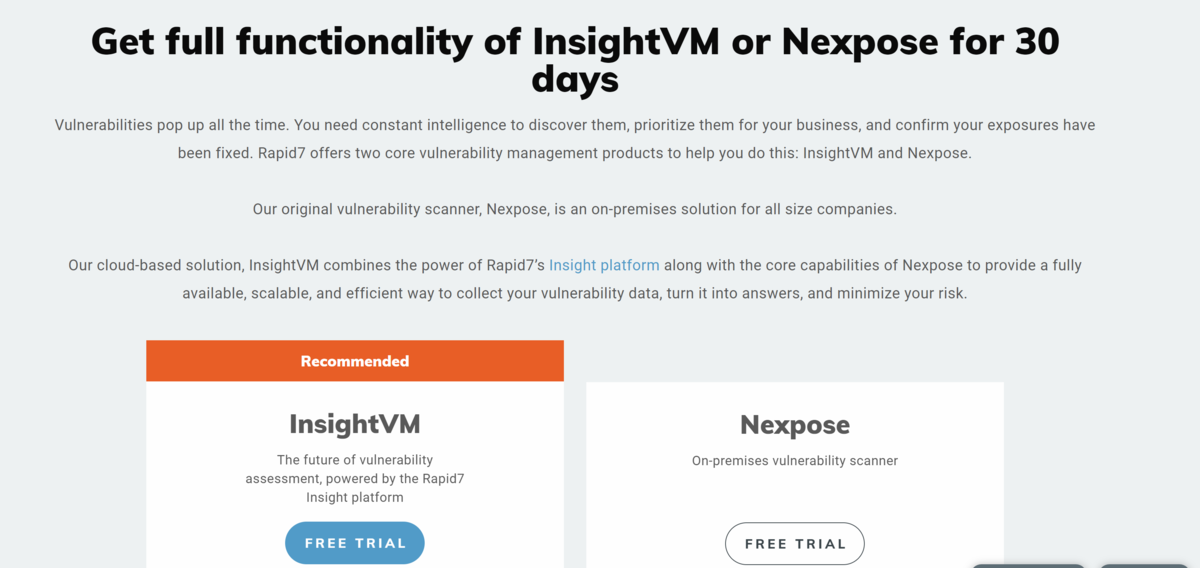 KaliにNexpose ⇒ InsightVMをセットアップ - ロード・トゥ・ザ・ホワイトハッカー