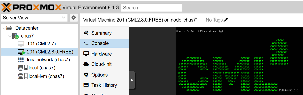 CML2 Free TierをProxmoxに構築してみた - Without haste, but without rest.