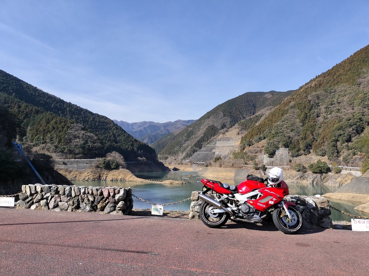 さらっと流しに有間ダム - VTR1000F→CBR650Fでどけーら行ってくる？