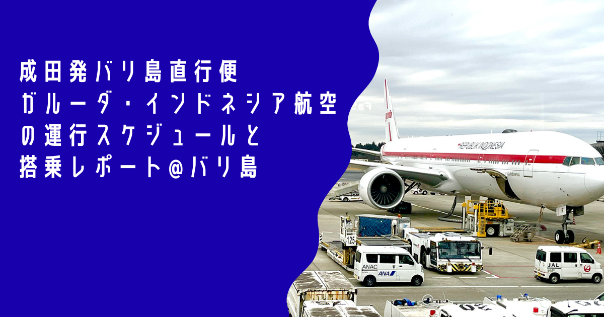 【2025-2026年】成田発バリ島直行便ガルーダ・インドネシア航空の運行スケジュールと搭乗レポート@バリ島 - 美味しいもの探しの海外旅行 ...