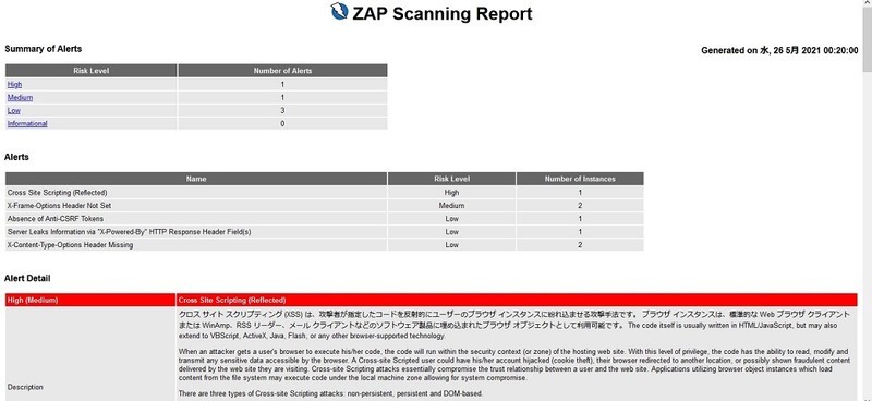 OWASP ZAP Automation FrameworkでActive Scanしてみた - やっつけ不定記