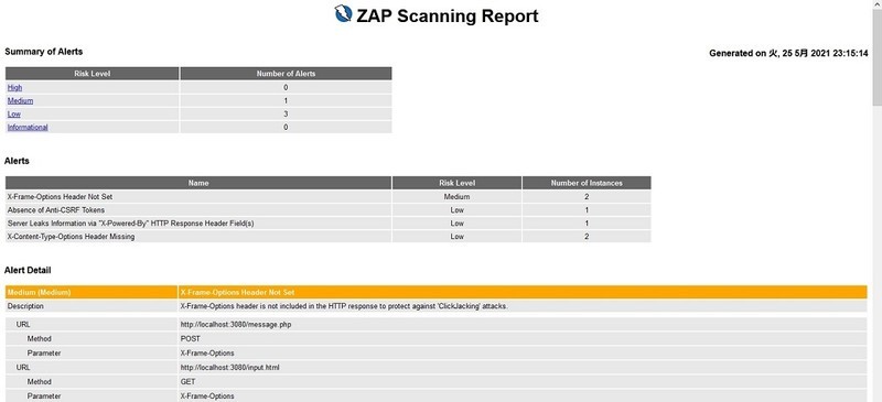 OWASP ZAP Automation FrameworkでActive Scanしてみた - やっつけ不定記