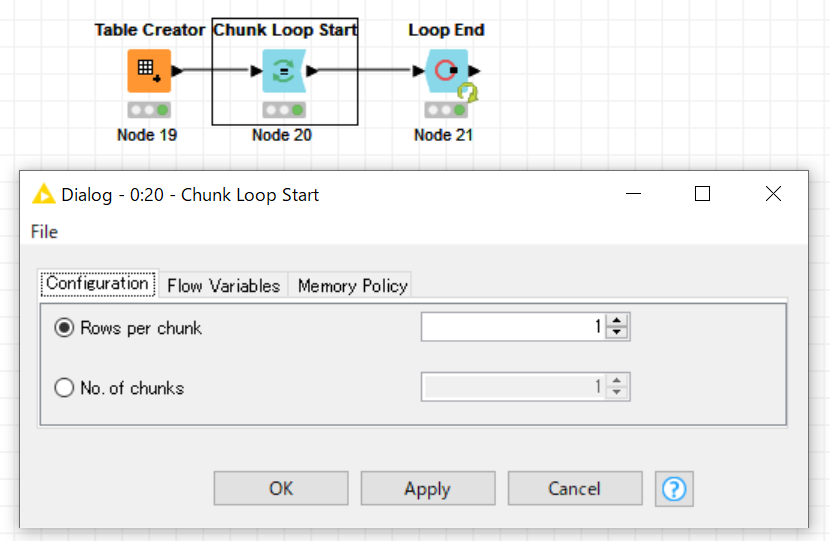 【KNIME】chunk loopを使ってみたい - いろいろ倉庫