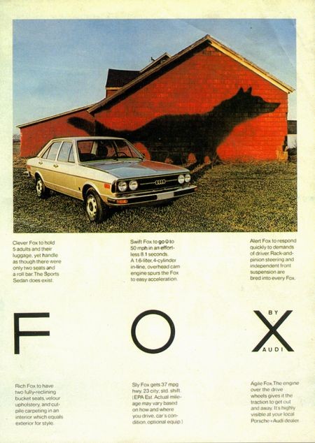 個別「[Audi][FOX][ad][Helmut Krone]」の写真、画像 - 『創造と環境』Fotolife