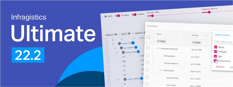 Infragistics Ultimate バージョン 22.2 をリリースしました！ - インフラジスティックス・ジャパン株式会社Blog