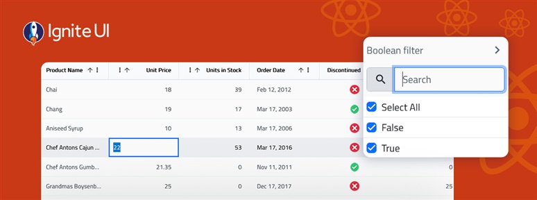 データグリッドが大幅に機能アップグレード！ignite Ui For React 1830 をリリースしました。 インフラジスティックス・ジャパン株式会社blog 2275