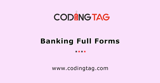 Basic Banking Terms - CodingTag