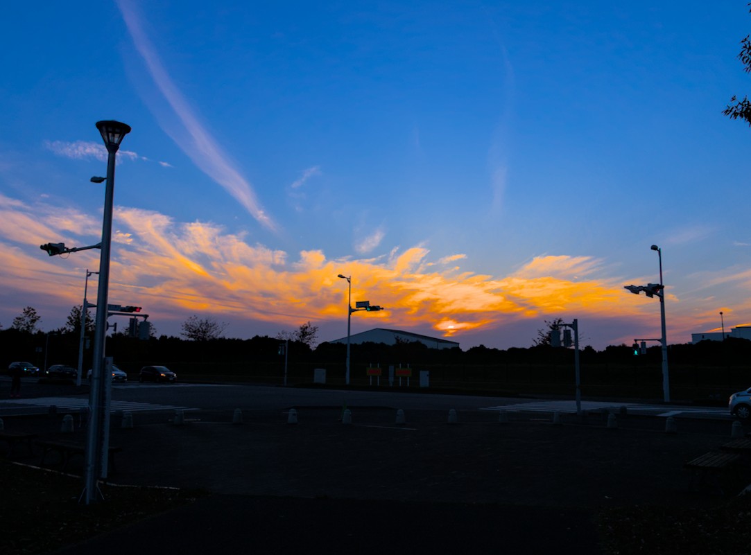 研究学園前公園の夕陽～つくば市とその周辺の風景写真案内（952） - computer_philosopher’s diary