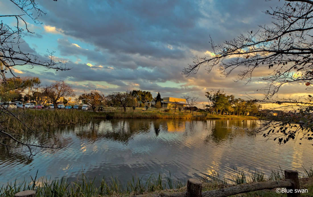乙戸沼公園の夕陽（土浦市）（4）～つくば市とその周辺の風景写真案内（960） - computer_philosopher’s diary
