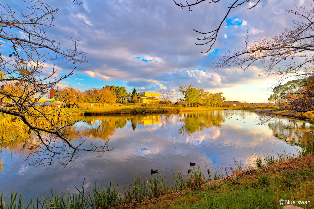 乙戸沼公園の夕陽（土浦市）（6）～つくば市とその周辺の風景写真案内（962） - computer_philosopher’s diary