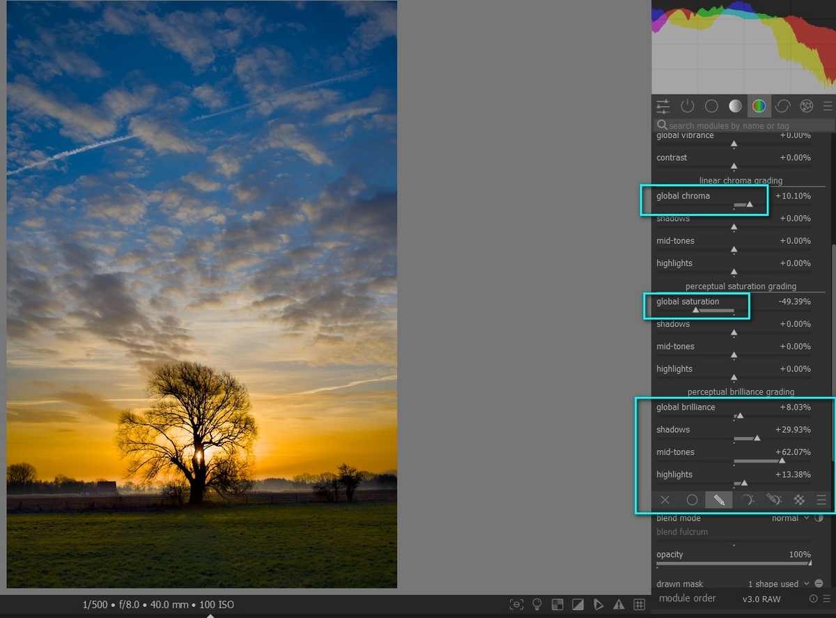 darktableとLRの比較（4）カラーバランスRGB - computer_philosopher’s diary