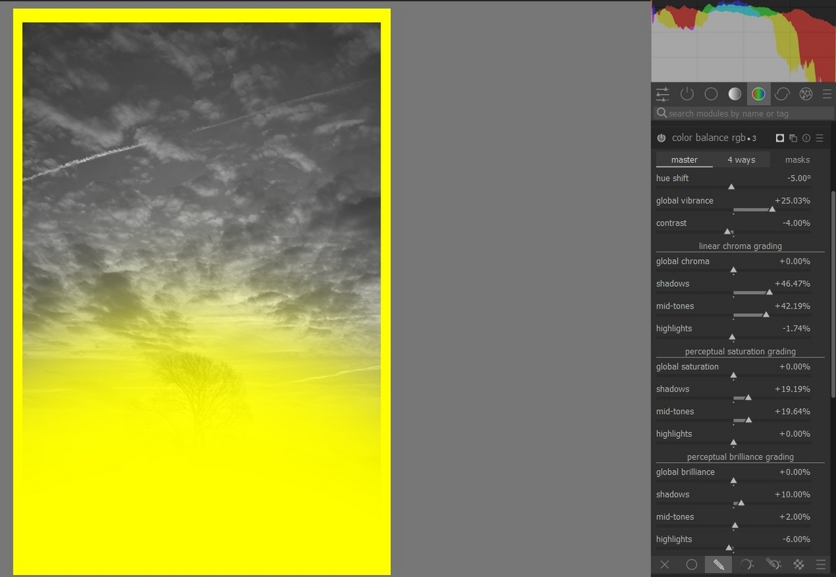 darktableとLRの比較（4）カラーバランスRGB - computer_philosopher’s diary