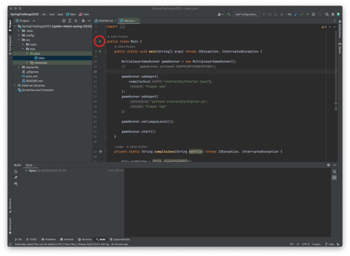 codingame:Spring Challenge 2022 ローカル対戦のための環境構築 - ながめも