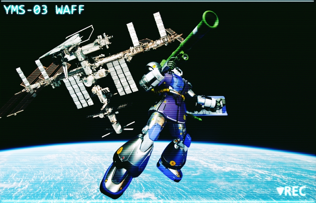 1/144 HG-Origin YMS-03 WAFF ヴァッフ制作完成 painting and building finish ...