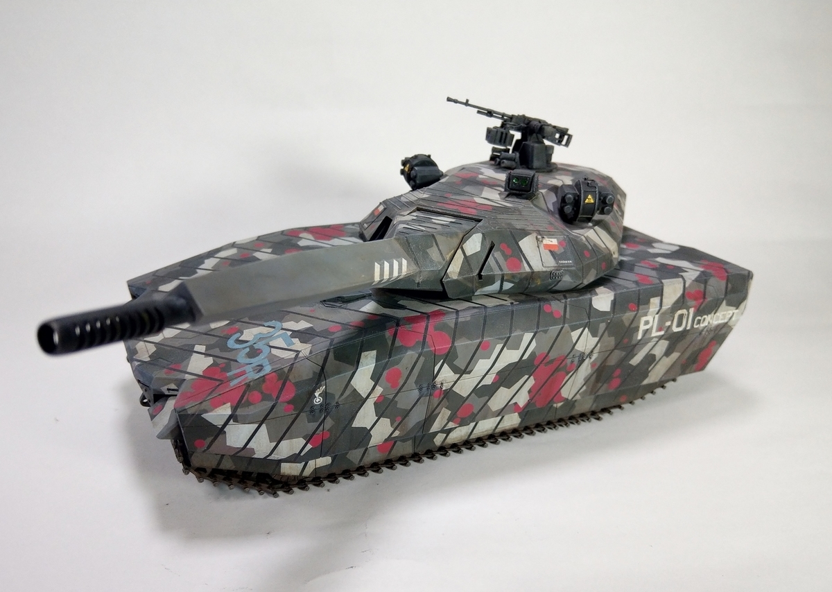 Tacom 1/35 PL-01 制作完成 tank modeling and paint - digital conception