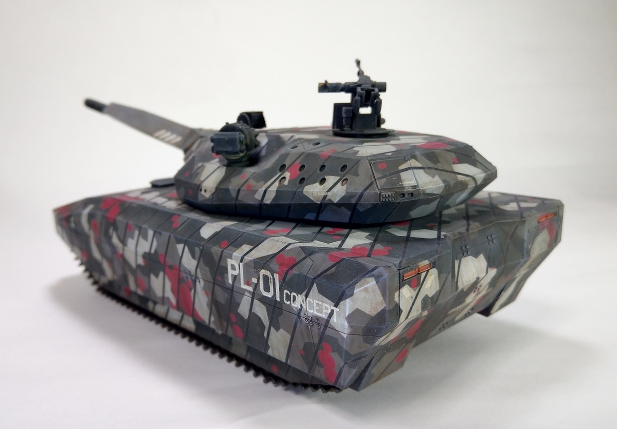 Tacom 1/35 PL-01 制作完成 tank modeling and paint - digital conception