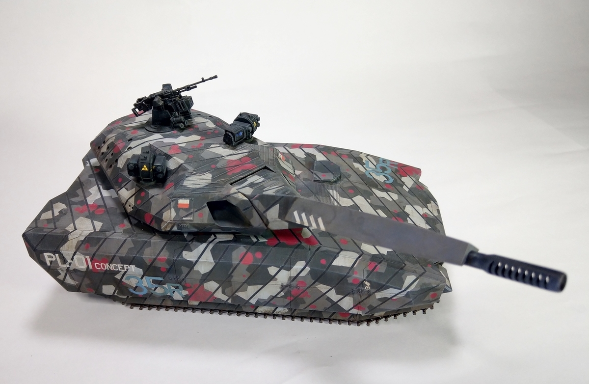 Tacom 1/35 PL-01 制作完成 tank modeling and paint - digital conception