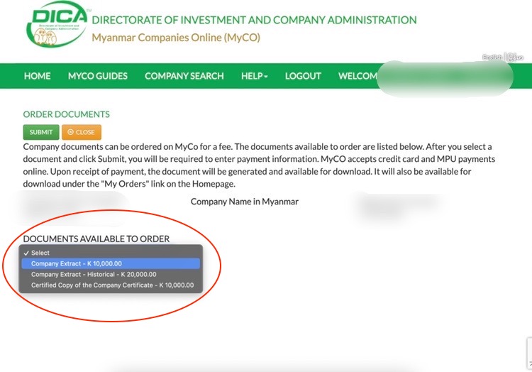 e-visaで必要なCompany Extractって？ - ミャンマー起業navi